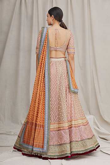 Buy Panelled Lehenga Set by Tarun Tahiliani at Aza Fashions