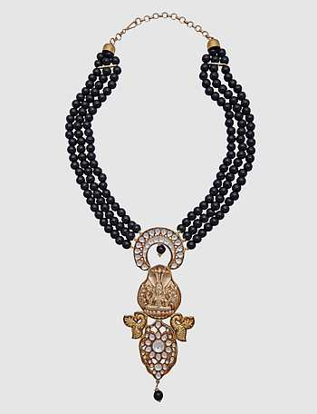 Buy Art Karat Multi String Bead Necklace Online | Aza Fashions