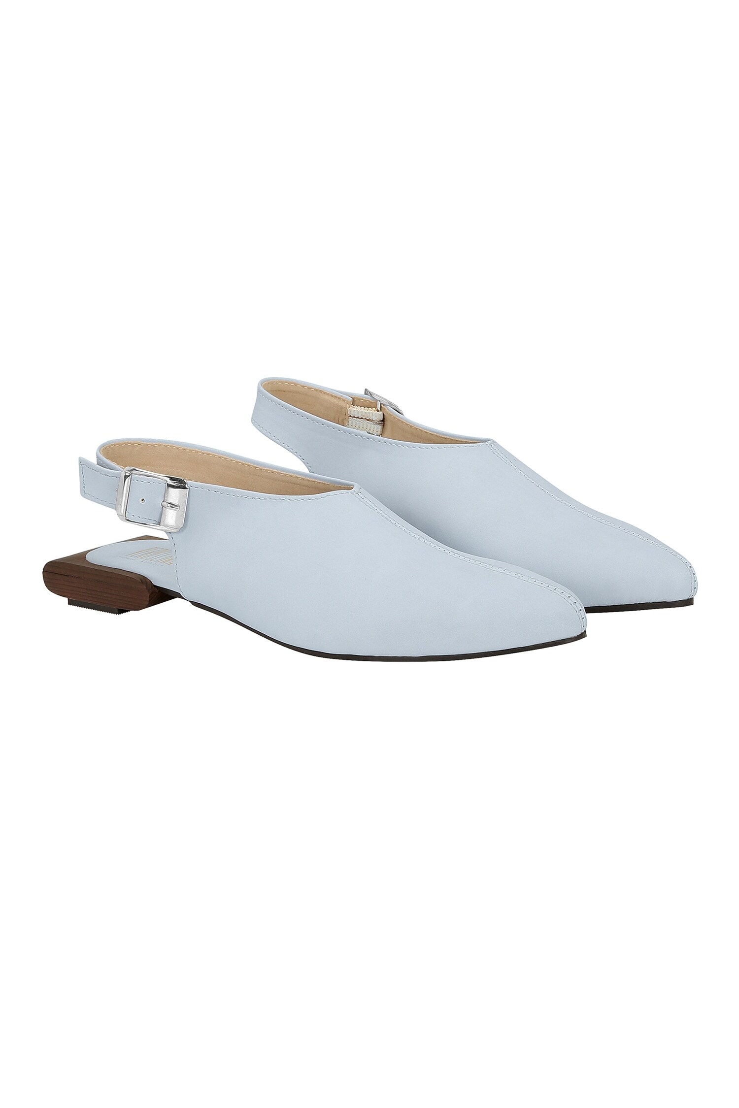 Buy Grey Slingback Block Heels by Veruschka by Payal Kothari Online at ...