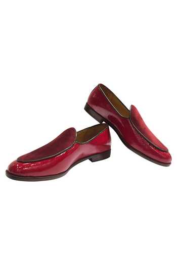 Buy Red Textured Dual Shoes For Men by Artimen Online at Aza Fashions.
