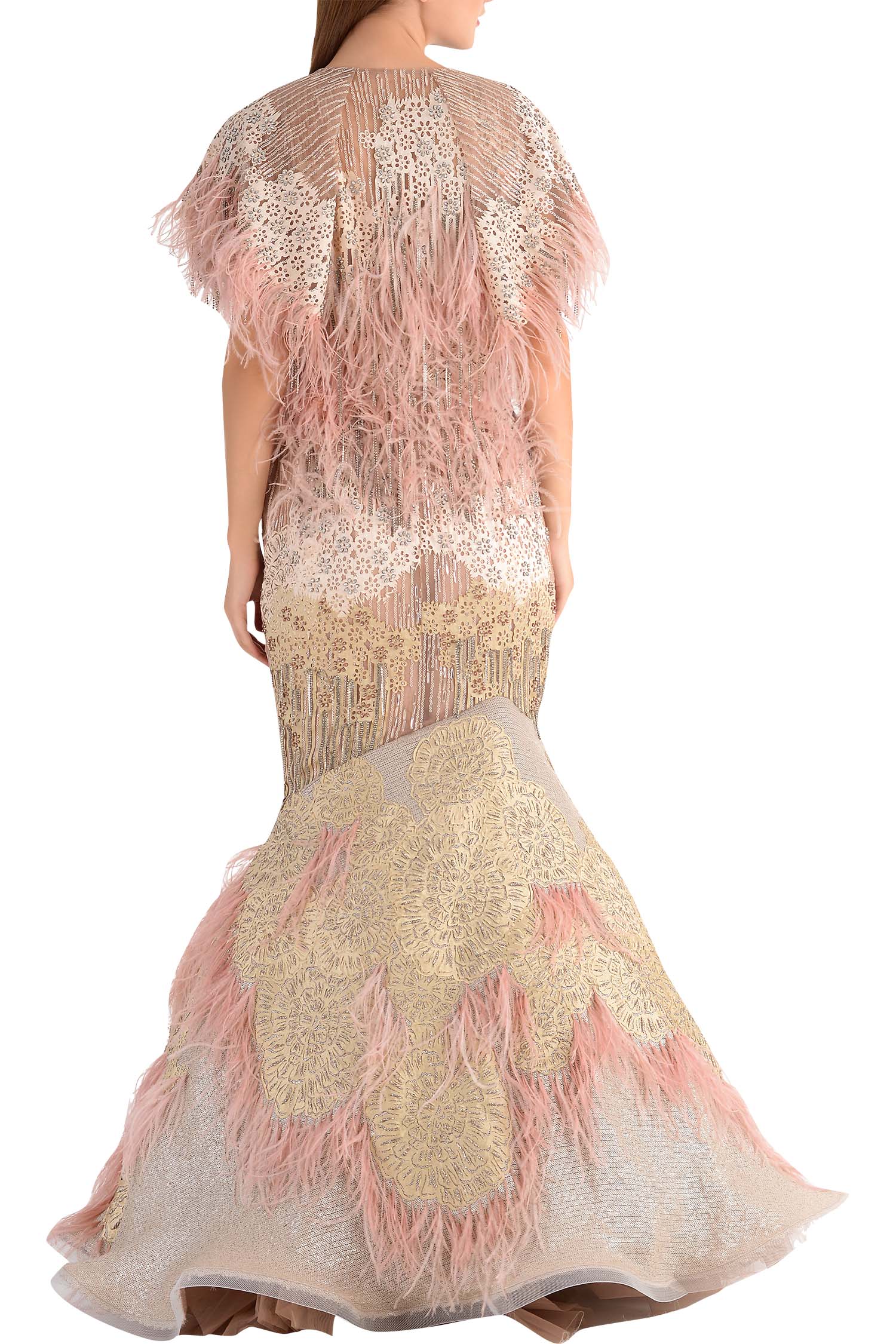 Buy Embroidered fish cut gown by Not So Serious By Pallavi Mohan at Aza ...