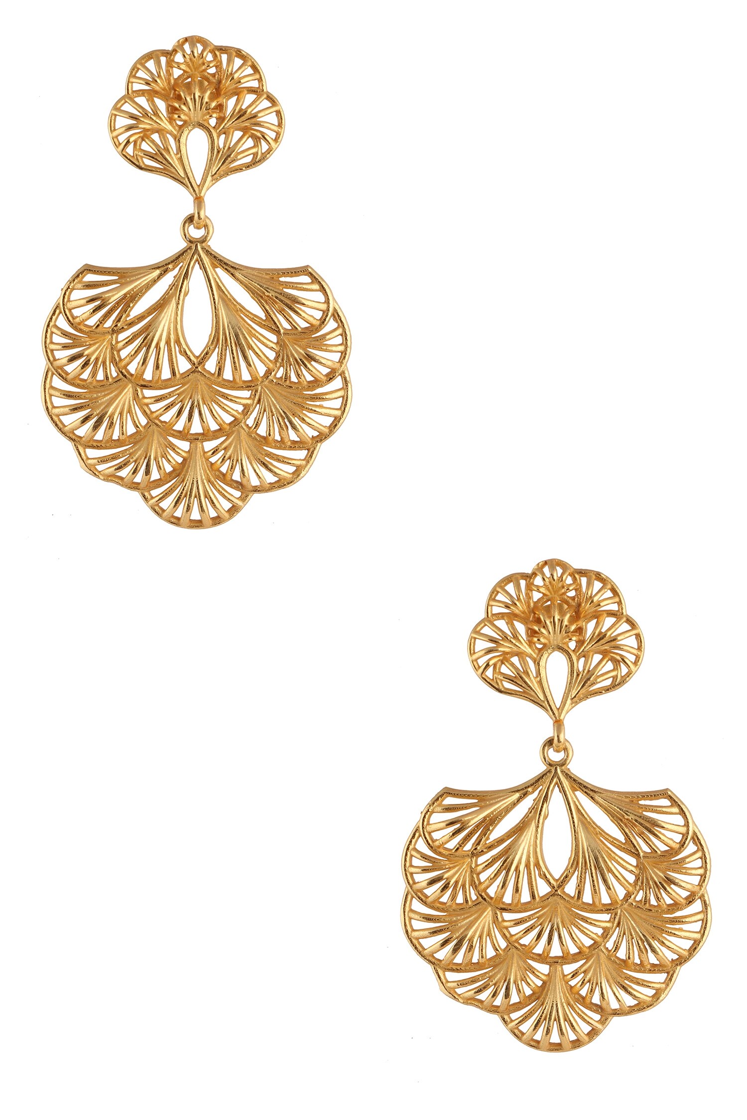 Buy Zariin Cutout Dangler Contemporary Earrings Online | Aza Fashions