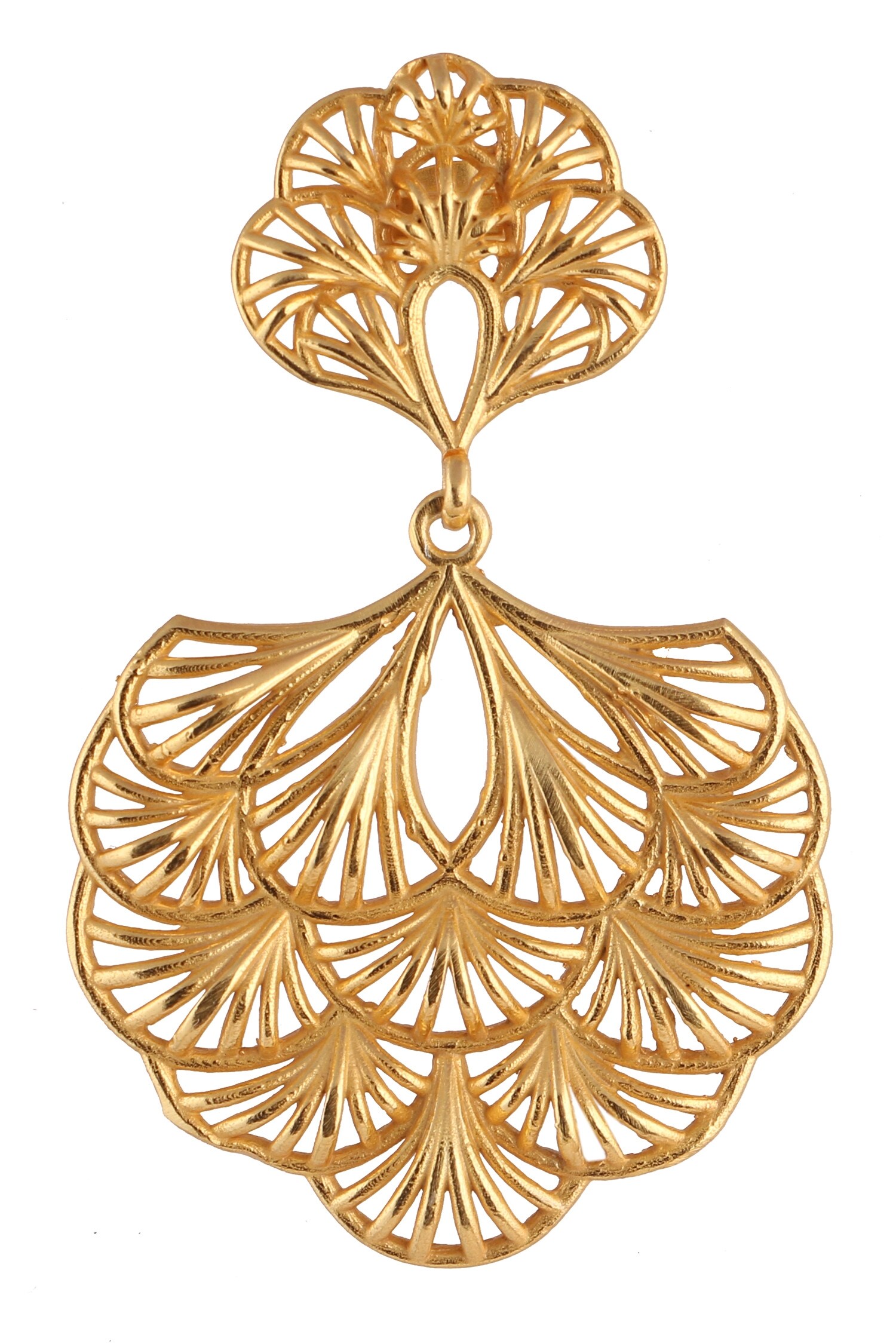 Buy Zariin Cutout Dangler Contemporary Earrings Online | Aza Fashions
