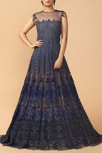 Buy Embroidered Gown by Tarun Tahiliani at Aza Fashions