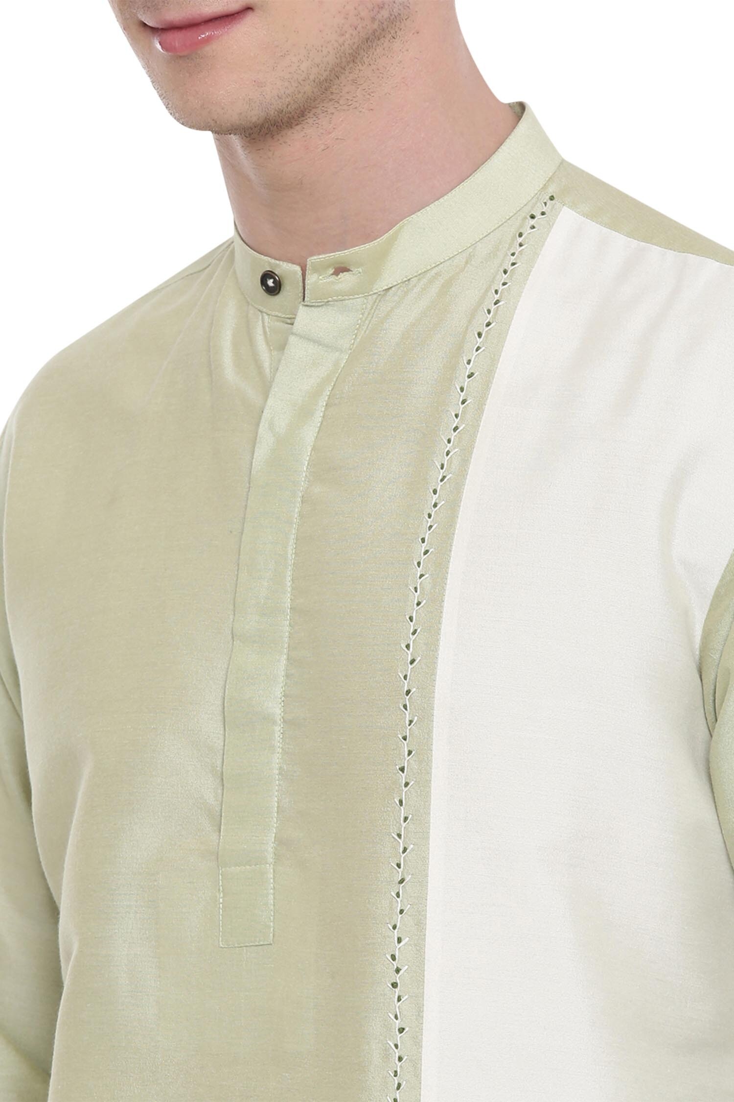 Buy Panel Kurta Set by Mayank Modi - Men at Aza Fashions