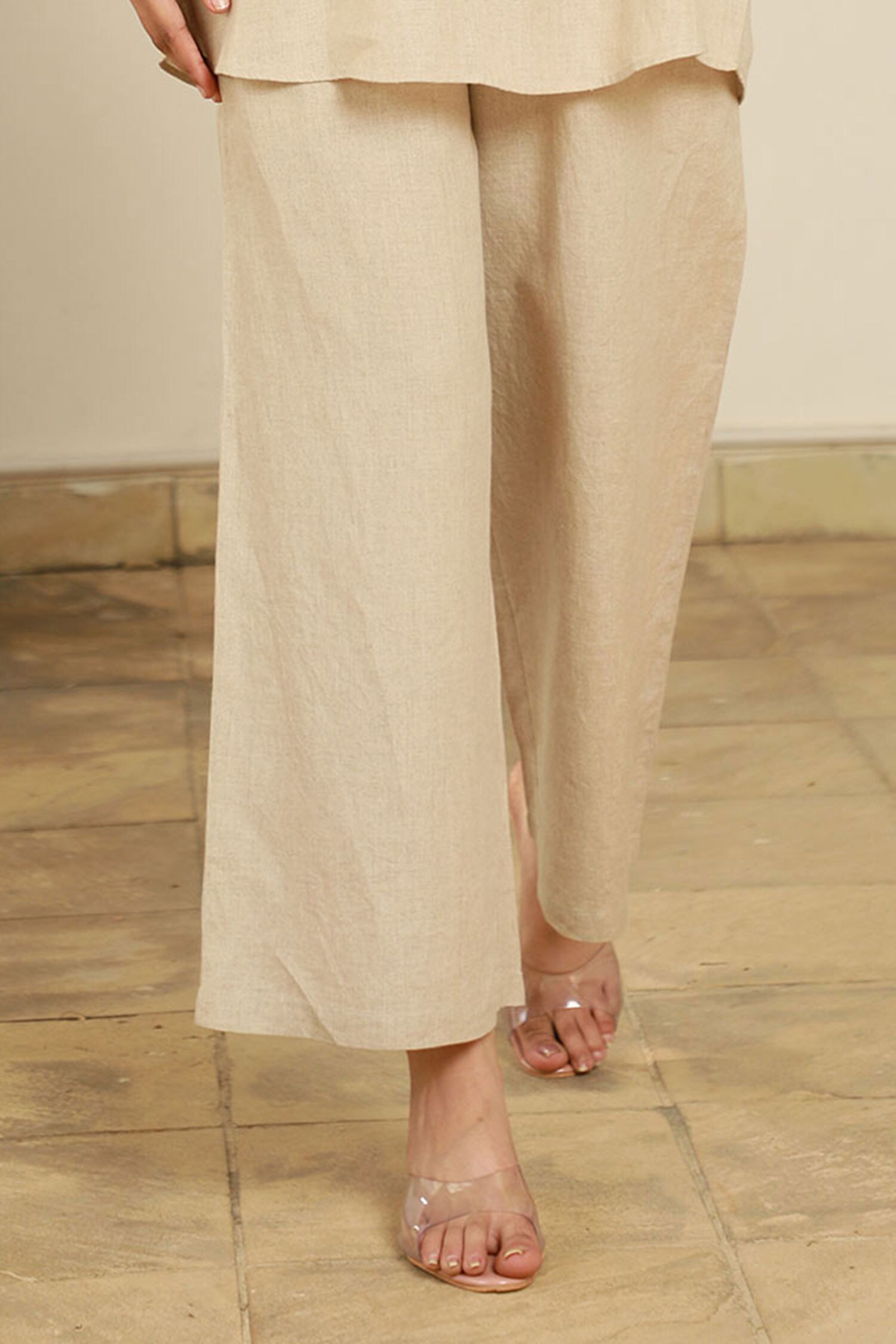 Buy Linen Bloom Linen Pant Online | Aza Fashions