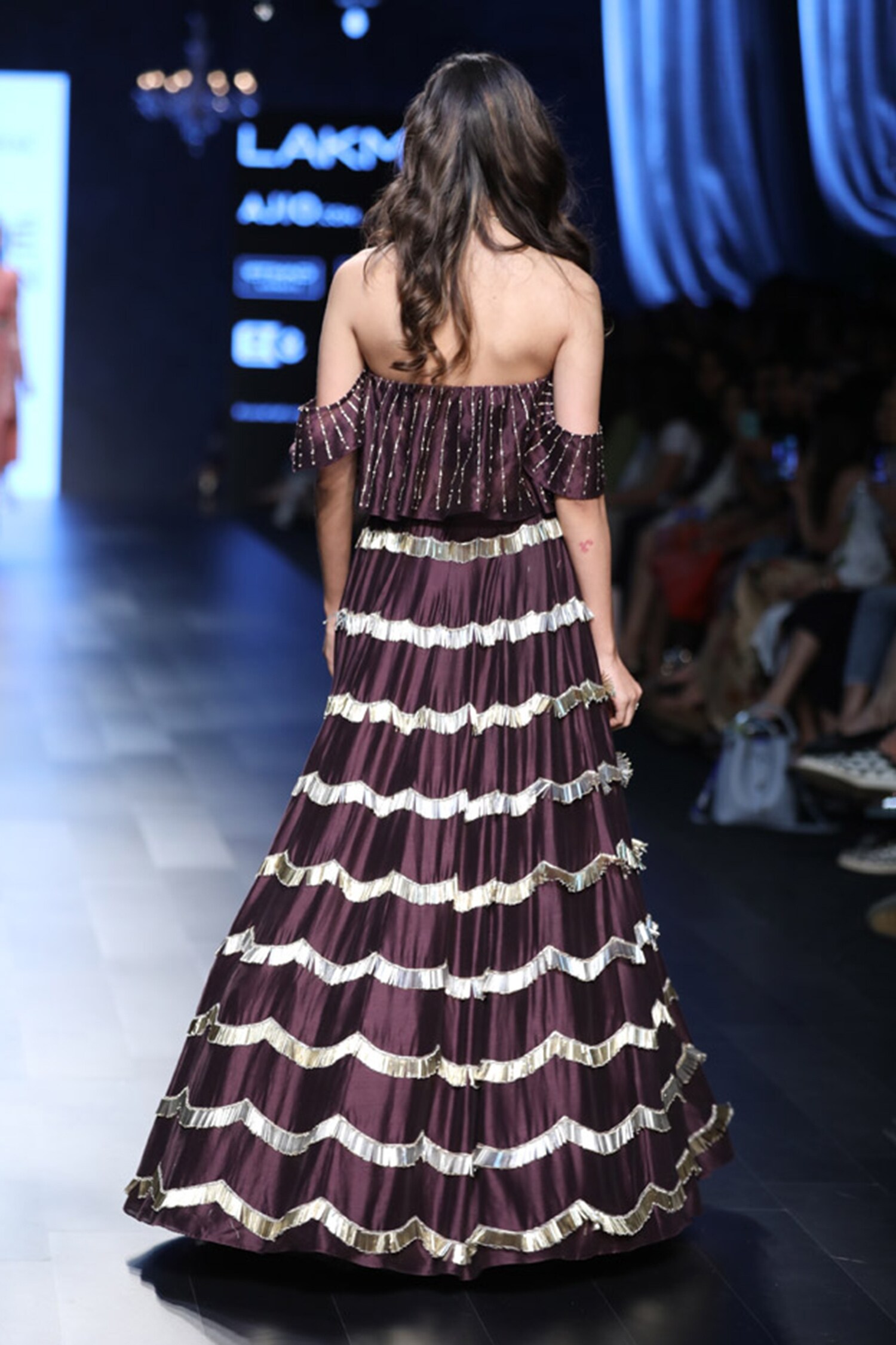 Buy Payal Singhal Anya Off Shoulder Choli And Lehenga Set Online | Aza ...