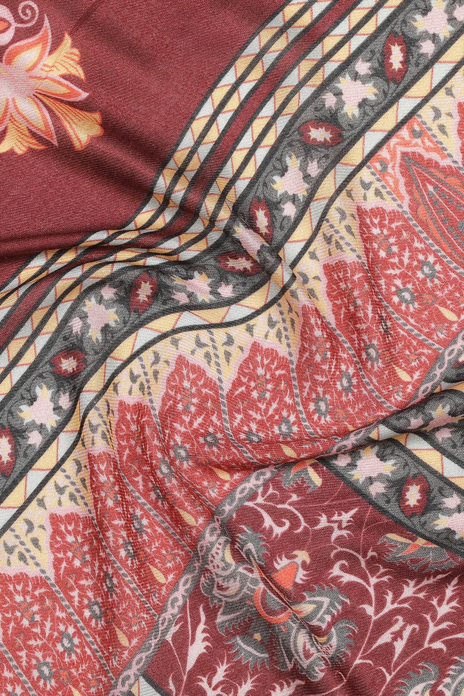 Buy Shingora Printed Stole Online | Aza Fashions