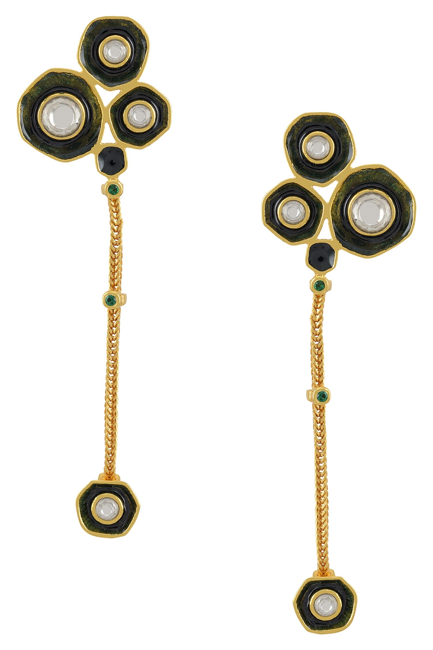 Buy Tribe Amrapali Oceania Chain Danglers And Drops Online | Aza Fashions