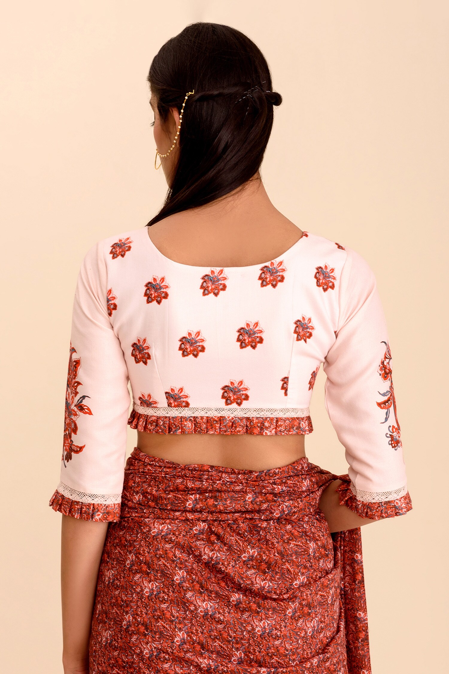 Buy Pasha India Pink Rayon Slub Komal Printed Crop Top Online Aza