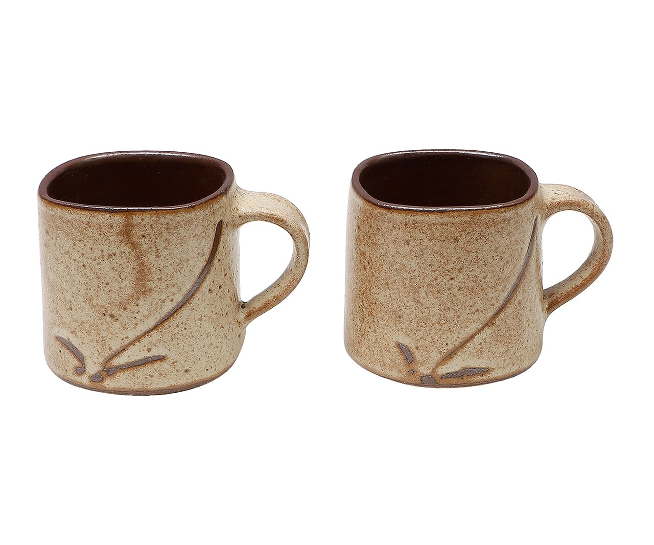 Buy Nakshikathaa - Homeware Square Mug (Set of 2) Online | Aza Fashions
