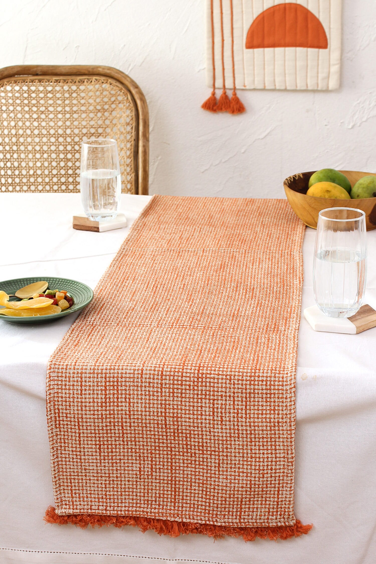 Buy House This Keri Woven Textured Table Runner Online | Aza Fashions