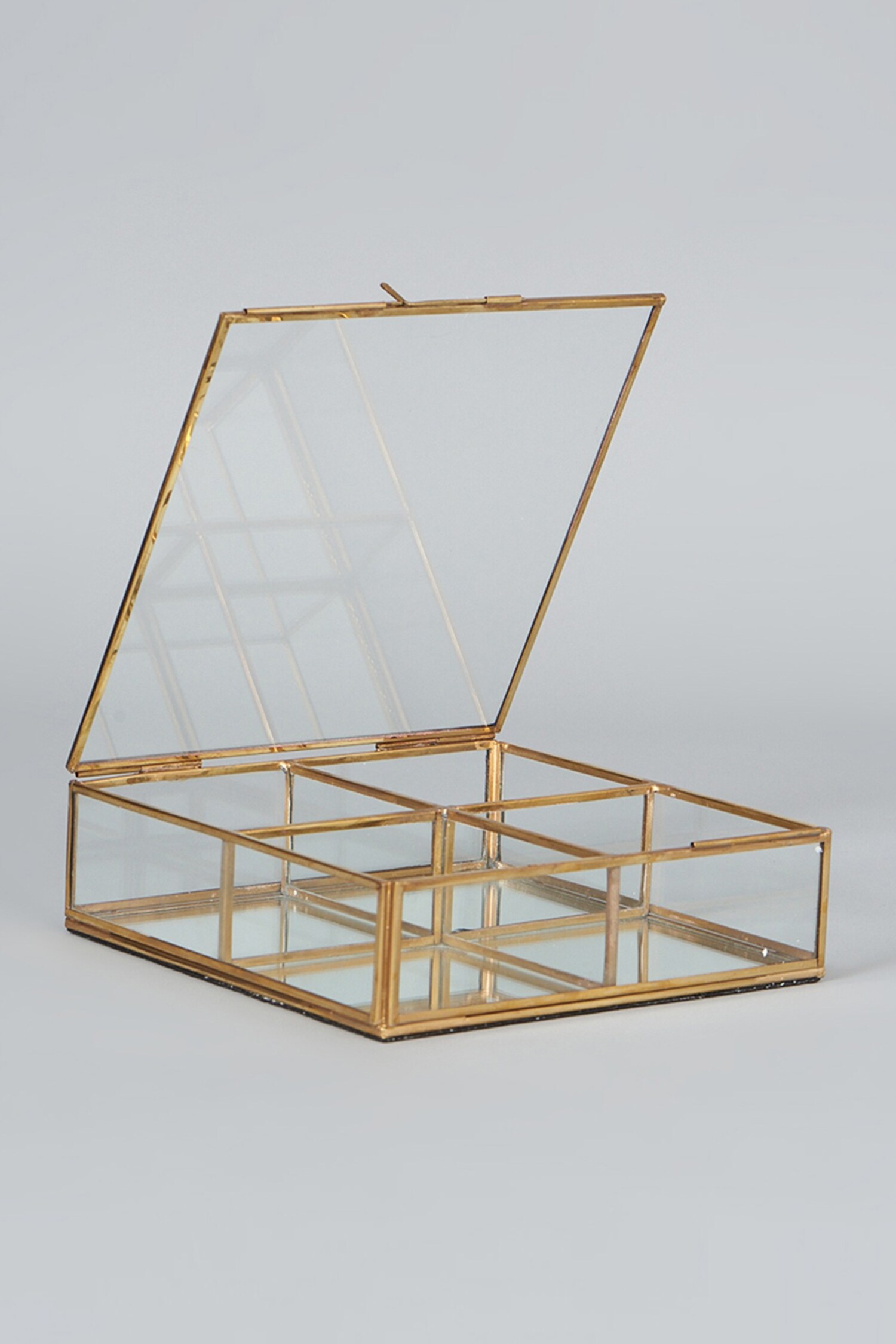 Buy Assemblage Four Compartment Glass Box Online | Aza Fashions
