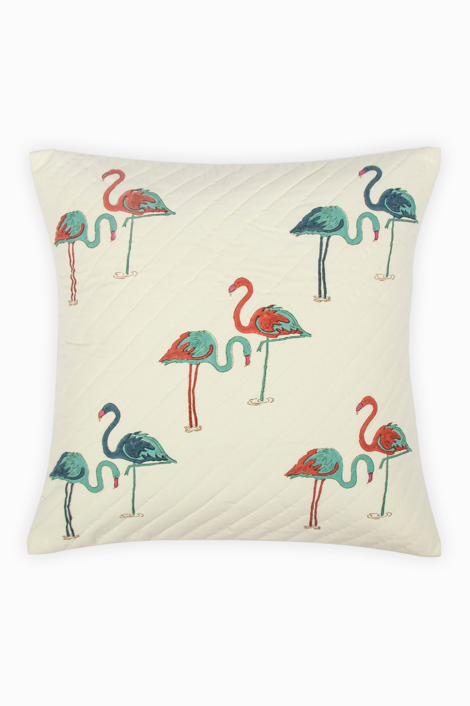 Buy Ray Block Print Cushion Cover by Houmn at Aza Fashions