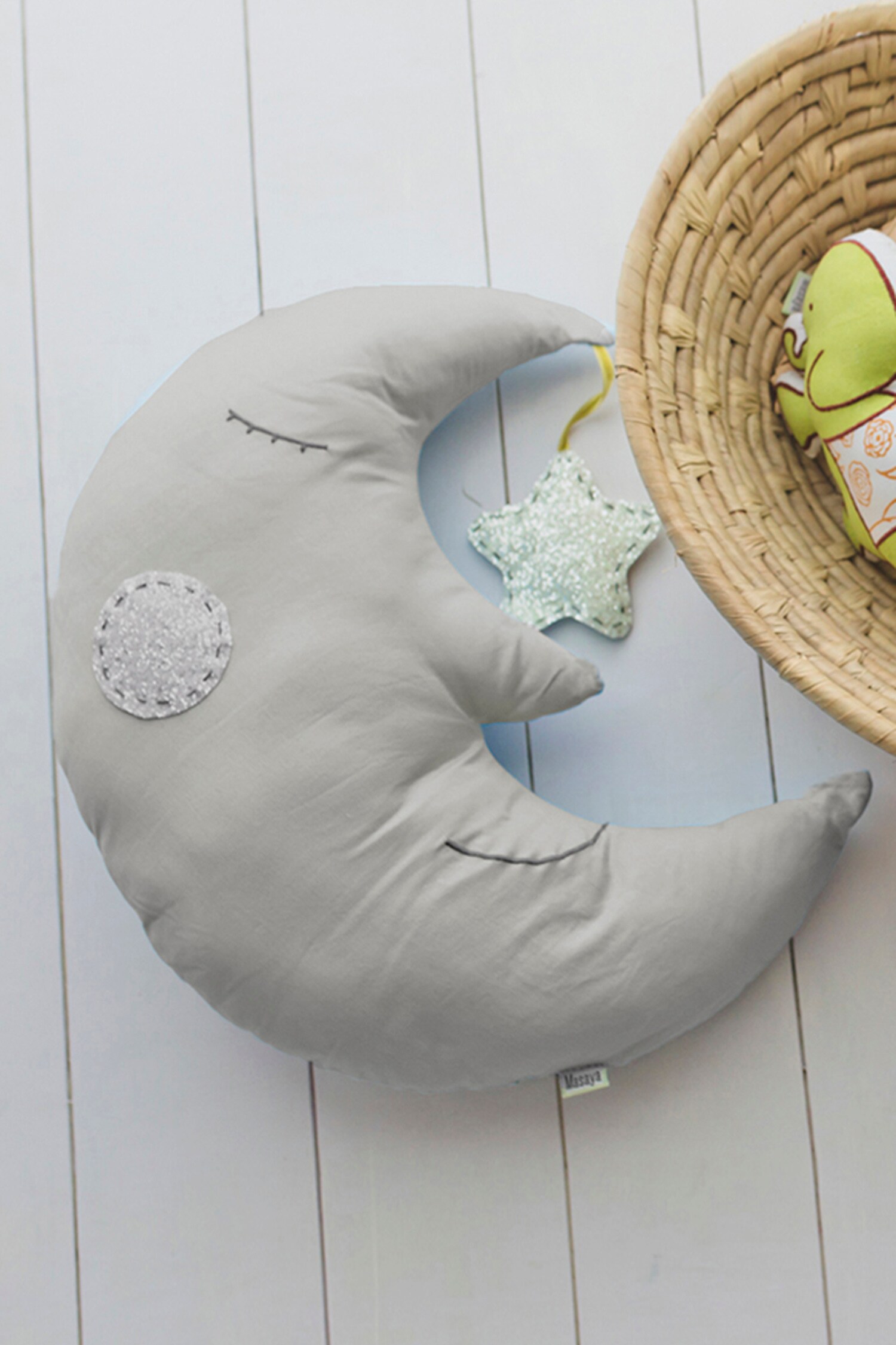 Buy Cresent Moon Shape Cushion Toy by Masaya at Aza Fashions