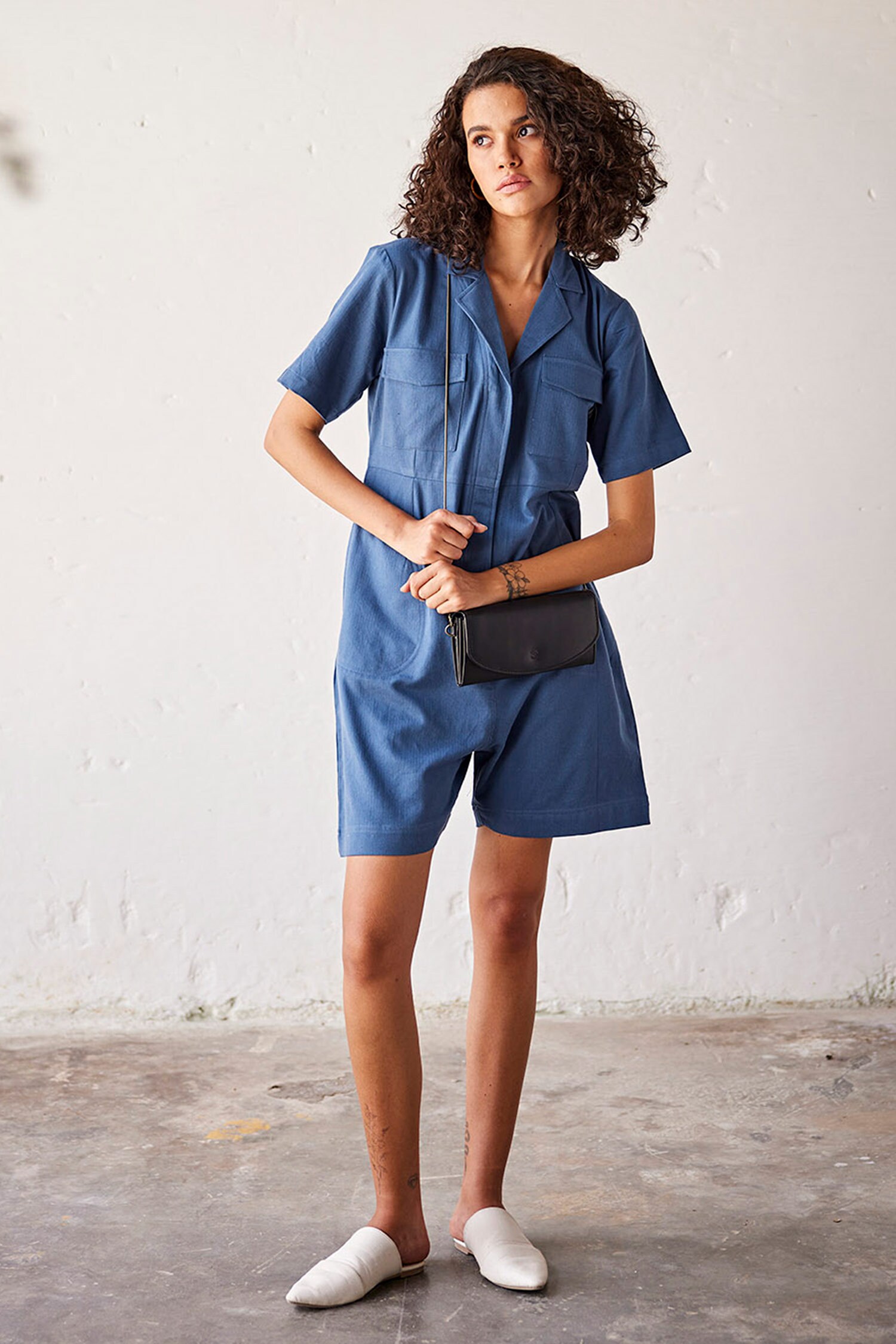 Buy Bubble Gum Half Sleeve Jumpsuit by Kharakapas at Aza Fashions