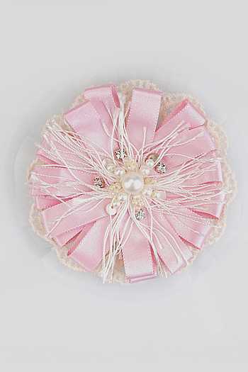Buy Choko Pink Elegant Tulle Net Hairclip For Girls Online | Aza Fashions