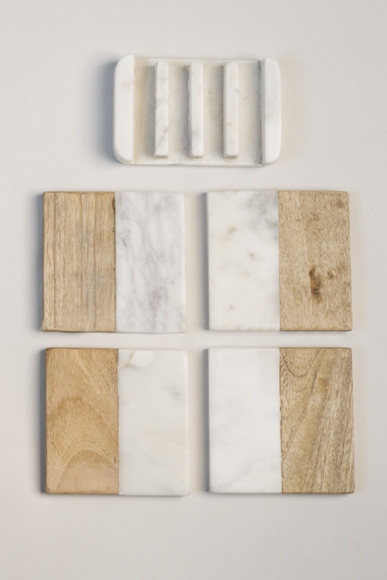 Buy Marble Coasters With Stand by Kaksh Studio at Aza Fashions