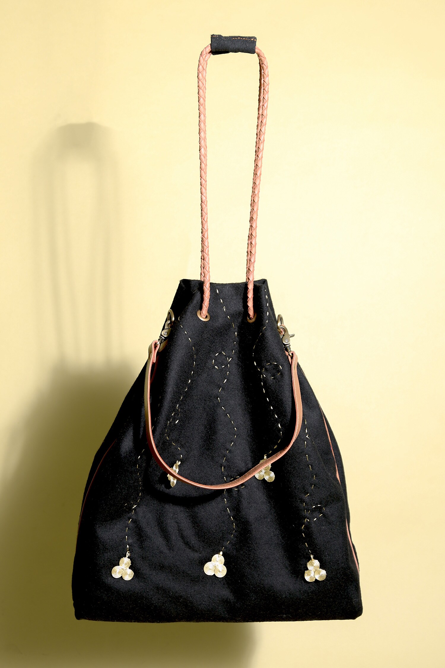 Buy Jhola Hybrid Tote Bag by Swarang Designs at Aza Fashions