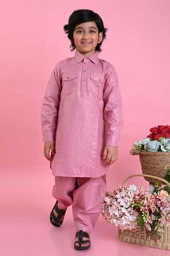 Buy Pathani Kurta & Salwar Set by Saka Designs at Aza Fashions