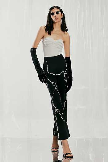 Buy Pocketful Of Cherrie Grey Stretchable Lycra Wave Corset Top Online ...