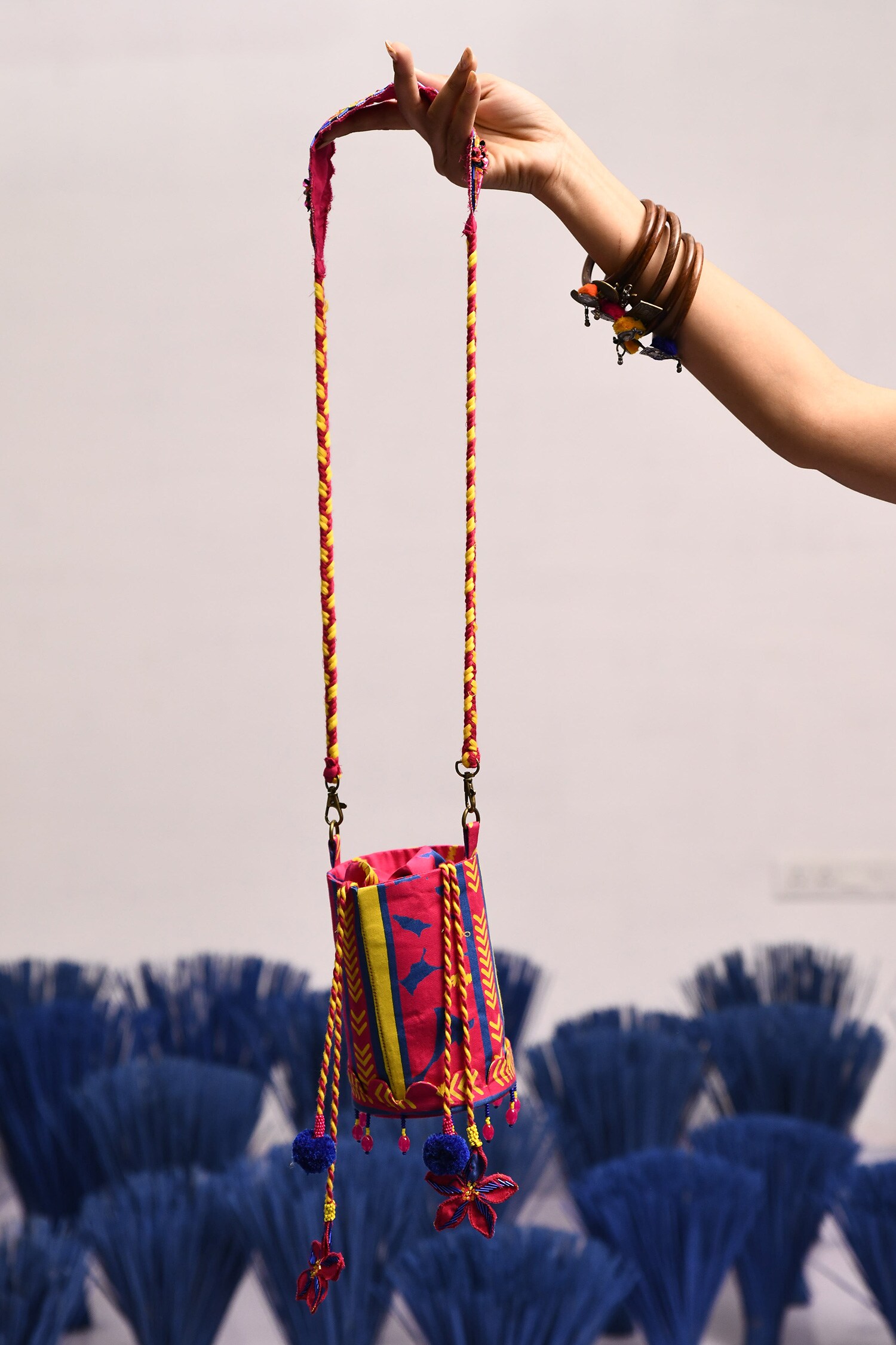 Buy Multi Color Bead Embellished Strap by Baise Gaba Online at Aza ...