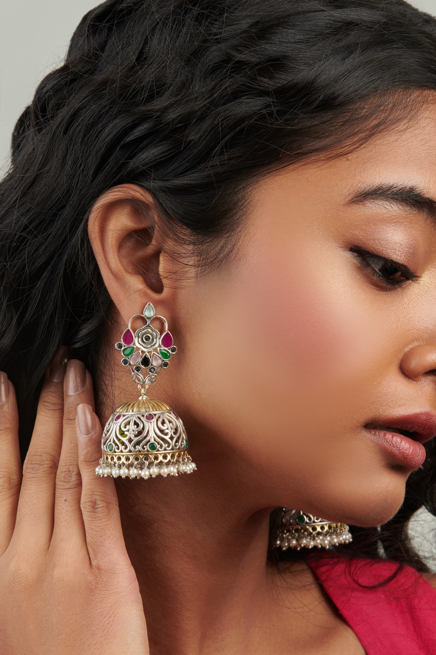 Buy Curio Cottage The Gypsy Whimsical Bloom Jhumki Earrings Online ...