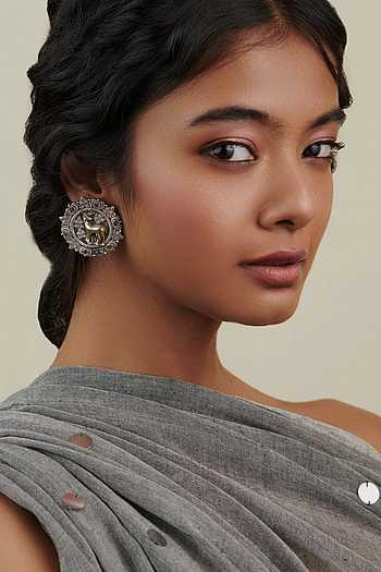 Buy Silver Plated Semi Precious Stones Embellished And The Gypsy Antler ...