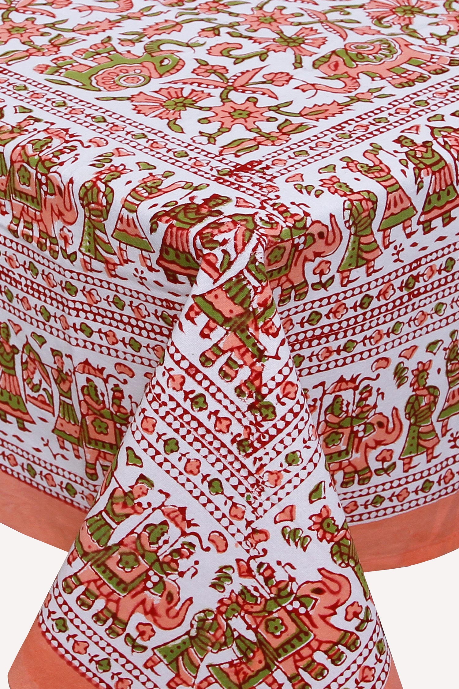Buy CocoBee Cotton Hand Block Print Table Cloth Online | Aza Fashions
