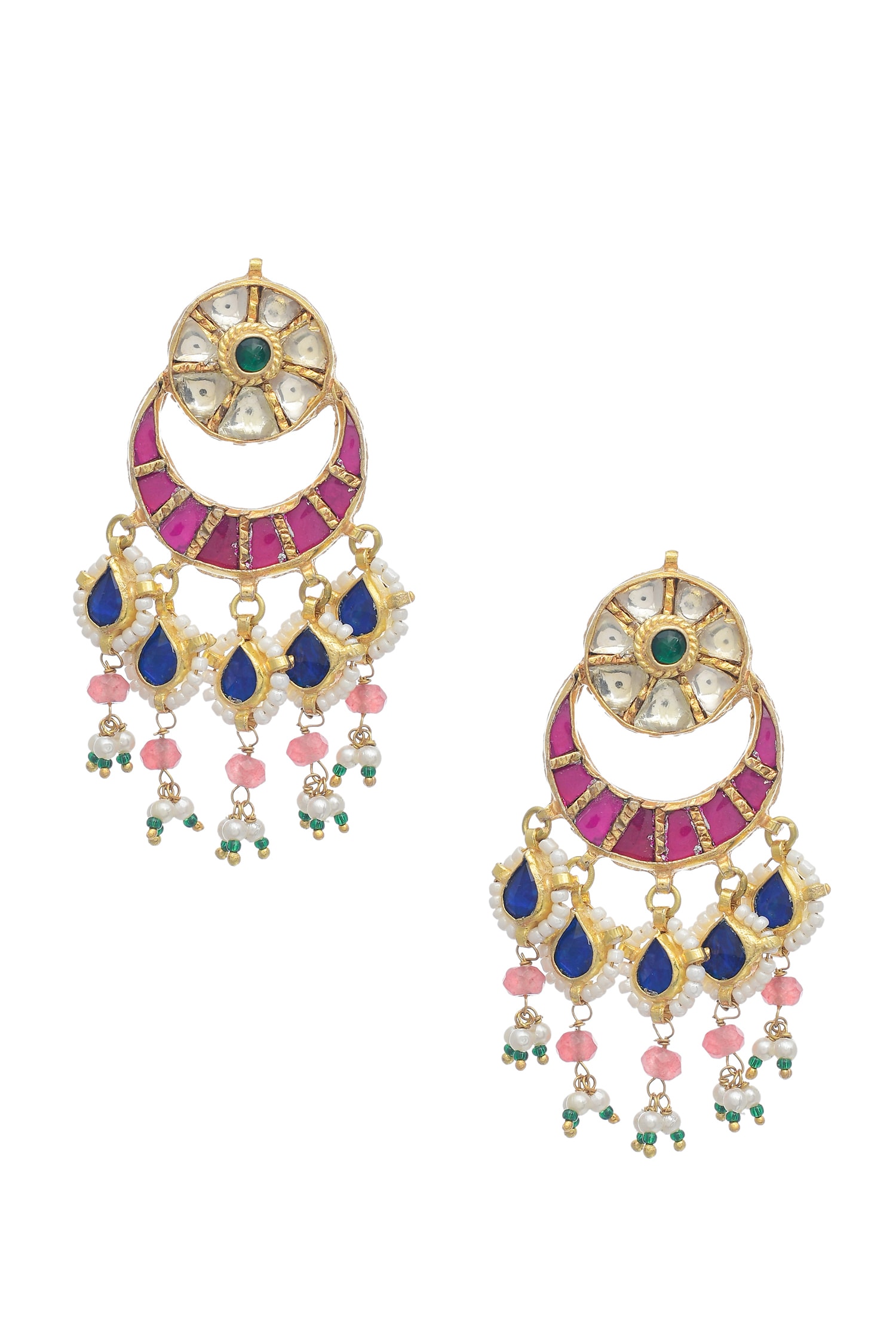 Buy Maisara Stone Embellished Earrings Online | Aza Fashions