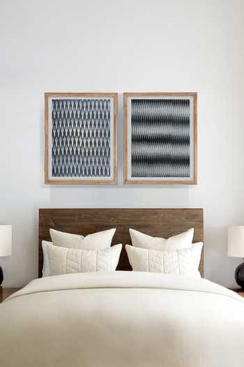 Design Gaatha Ikat Handloom Wall Art - Set Of 2