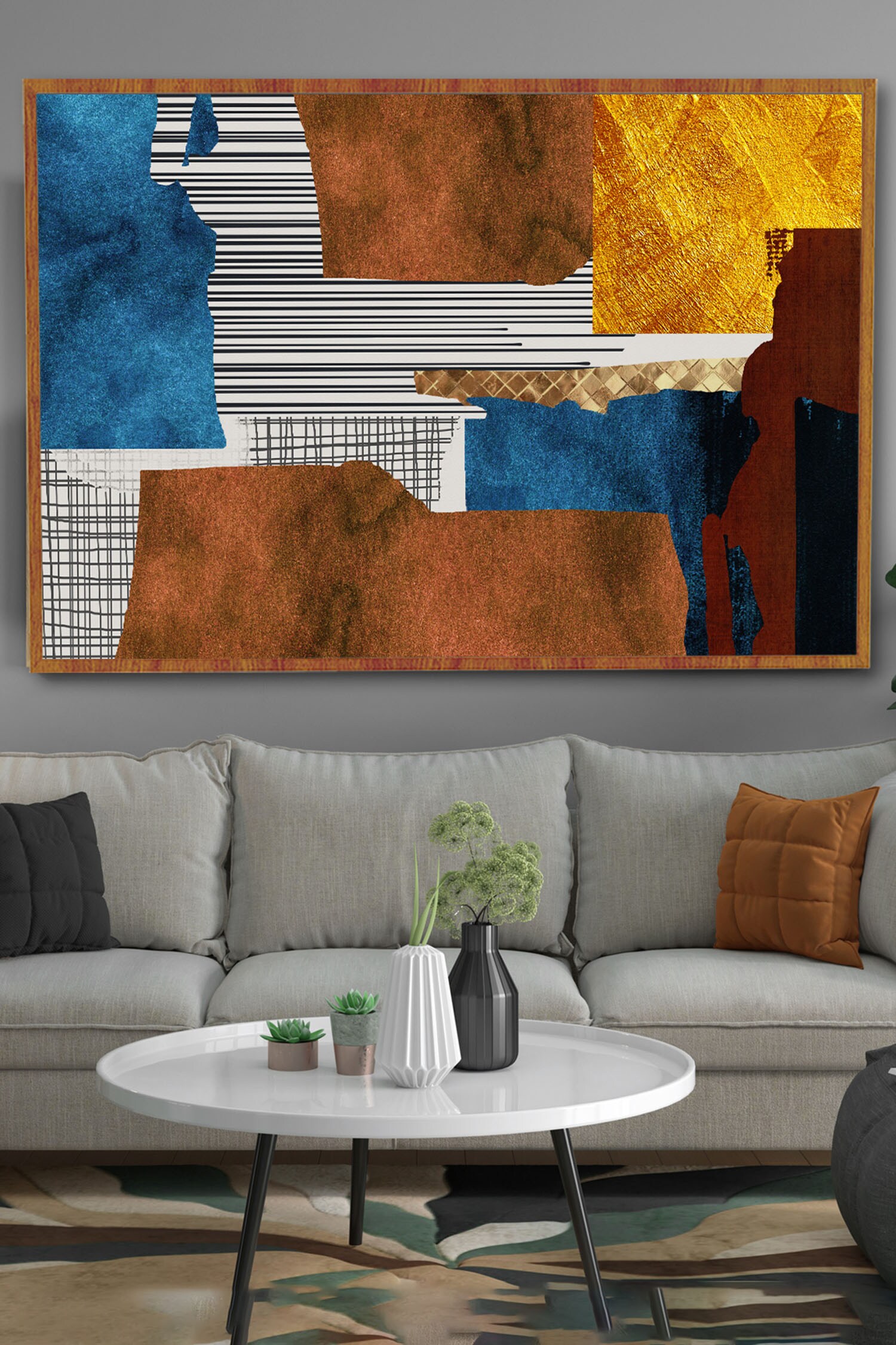 Krutik The Abstract Enigma Canvas Painting