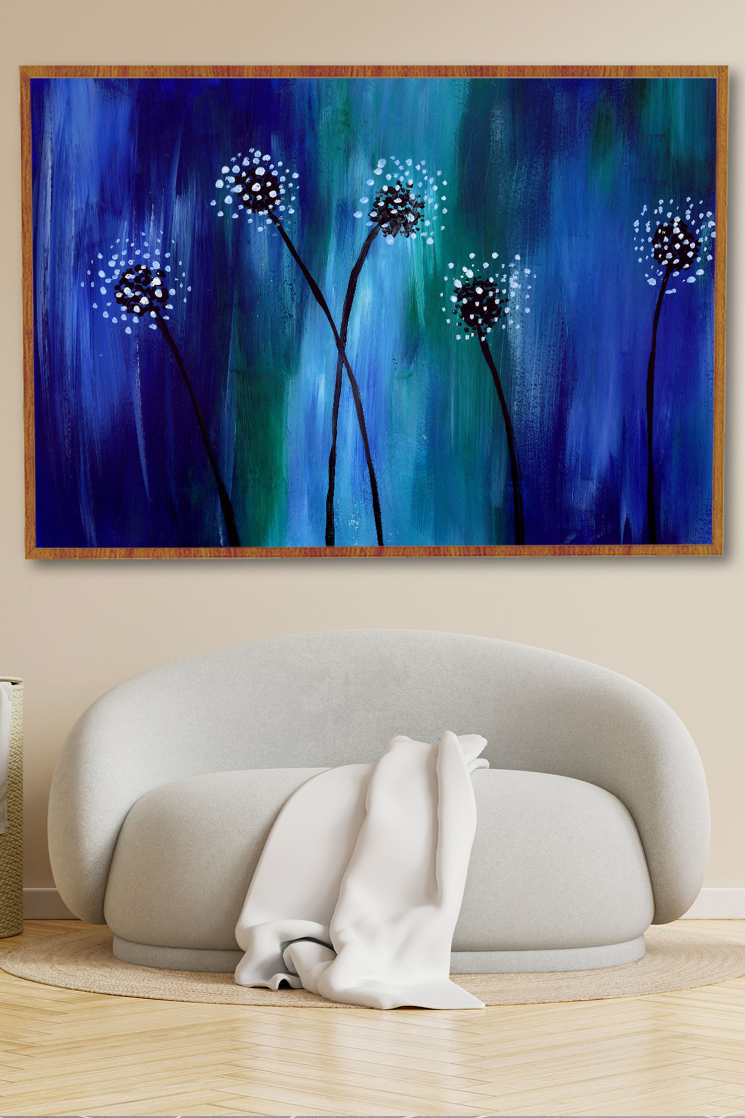 Krutik The Language Of Flowers Painting