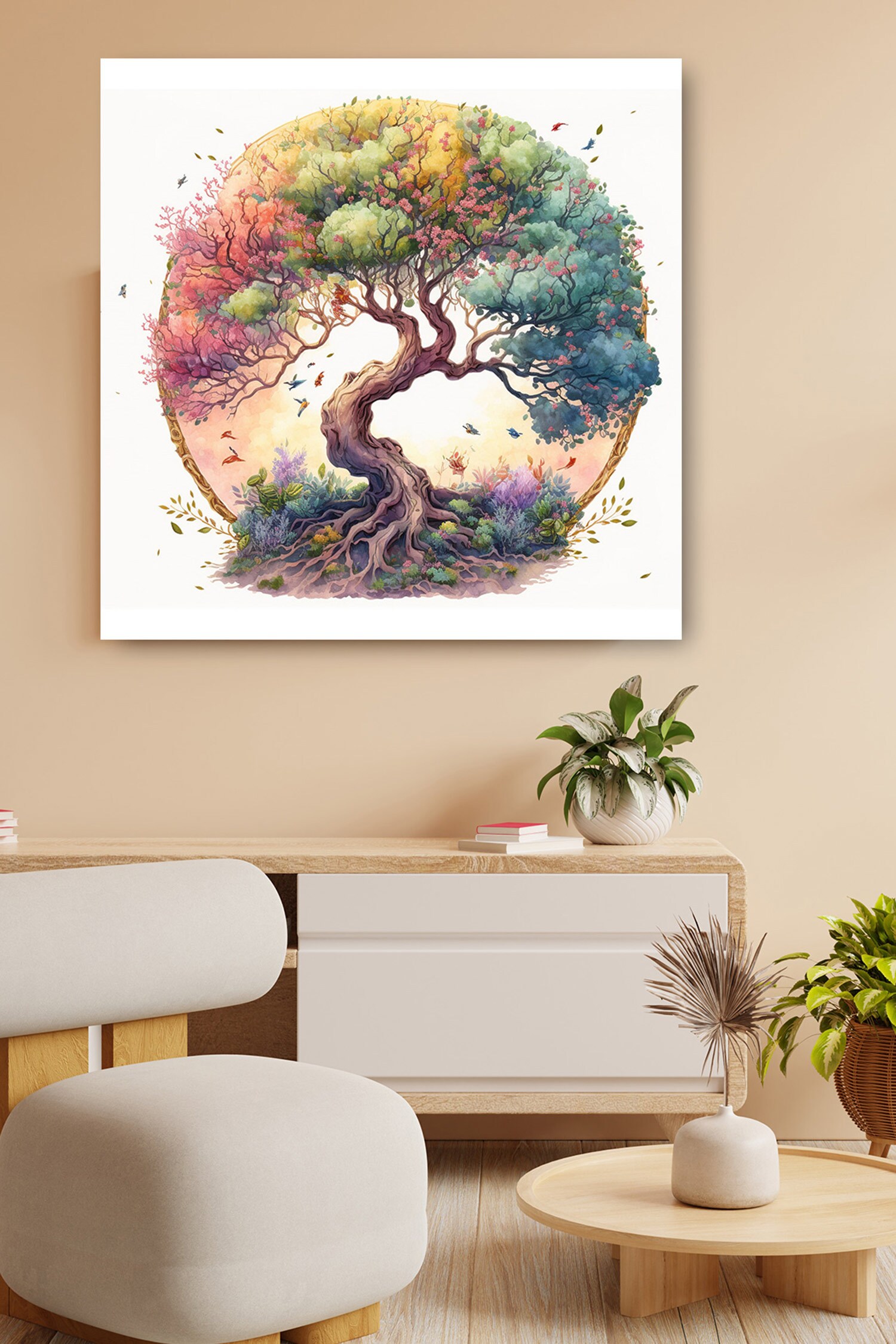 Krutik An Elegant Magnificent Tree Painting