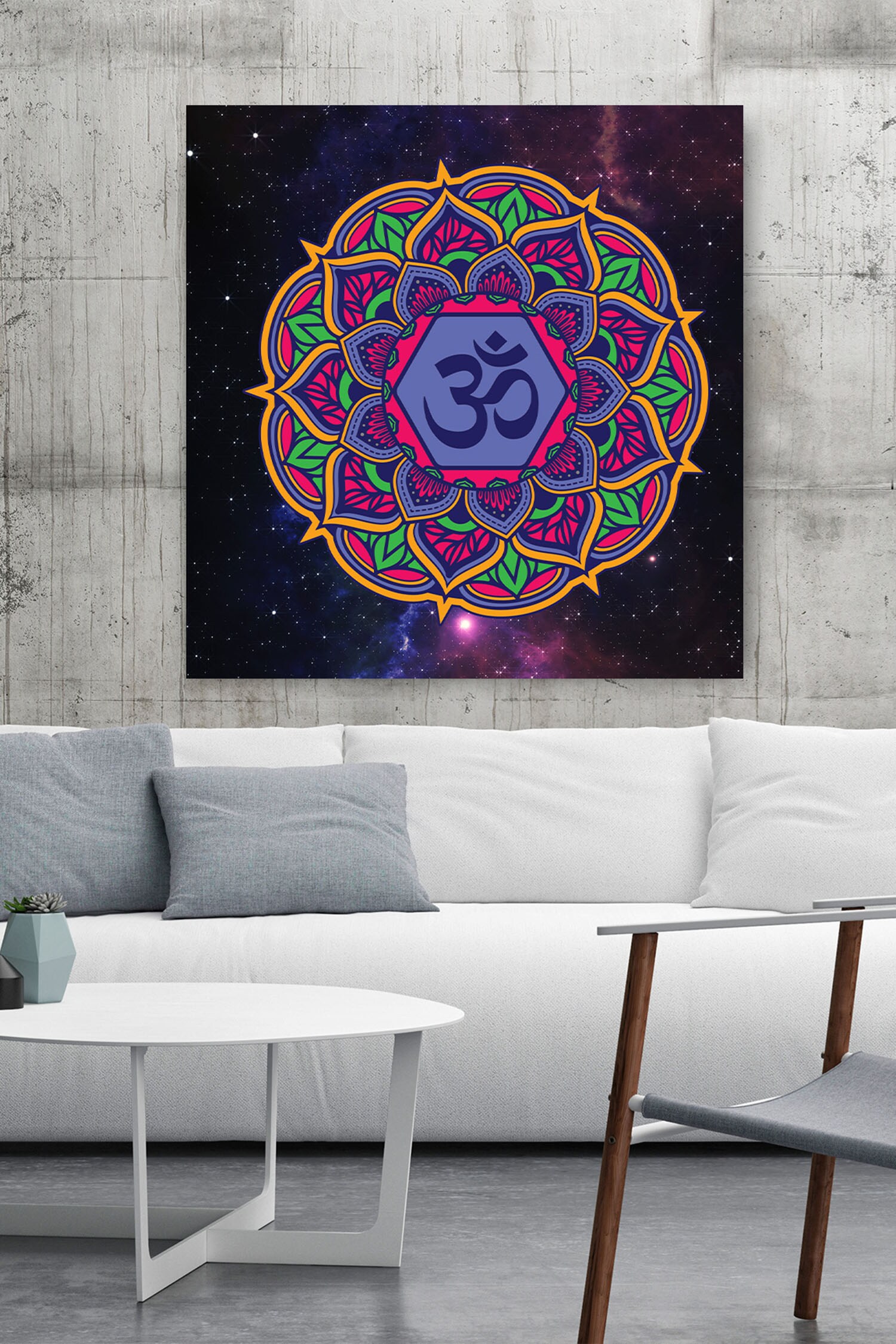 Krutik Cosmic Om A Vibrant Mandala Painting Of Universal Consciousness