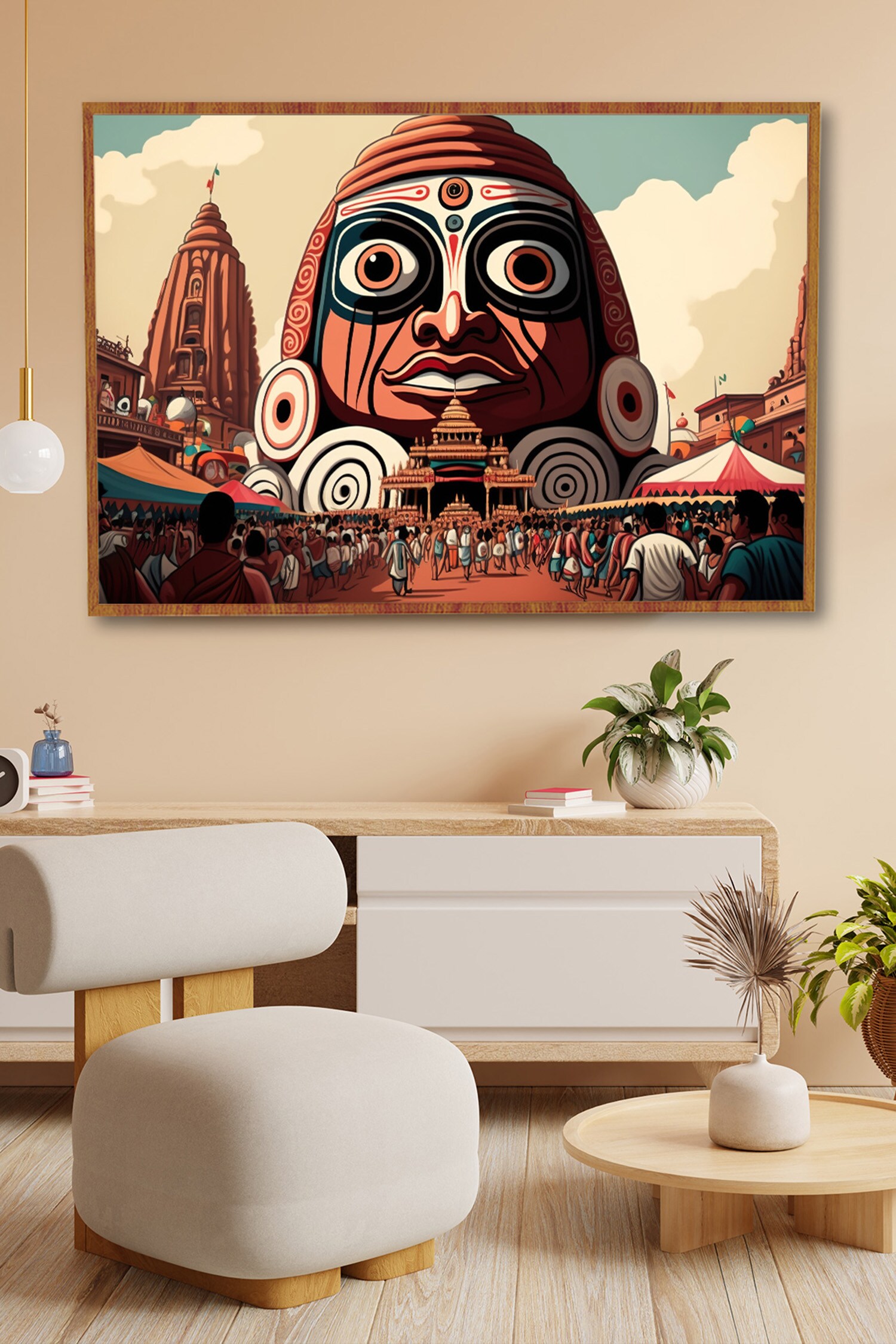 Krutik Celestial Chariot The Radiance Of Lord Jagannath Painting