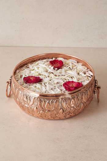 The Decor Remedy Heritage Pure Lotus Copper Urli