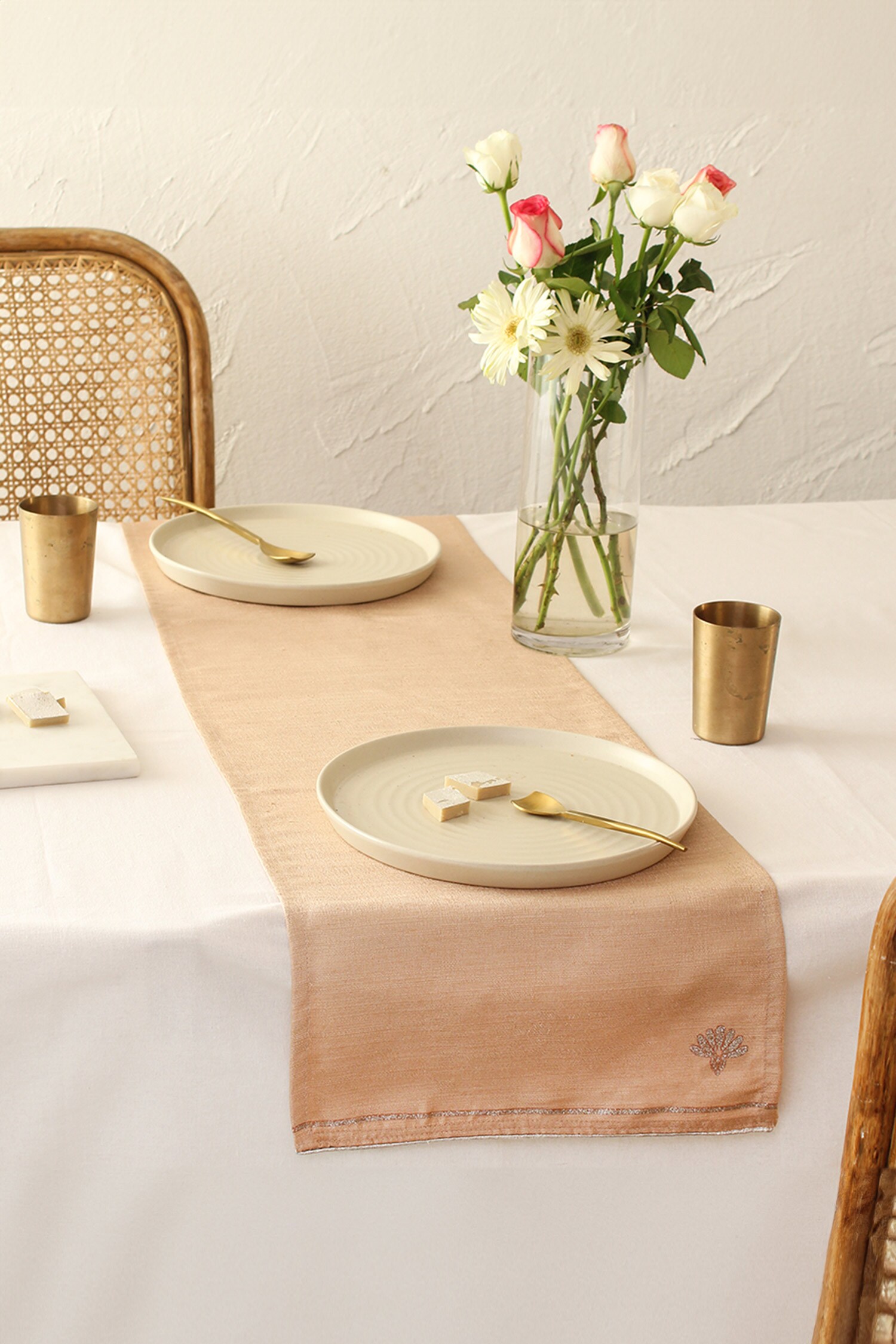 Buy House This Pankaj Placement Embroidered Table Runner Online | Aza ...