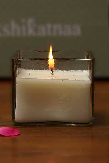 Nakshikathaa - Homeware Square Glass Wax Filled Votive