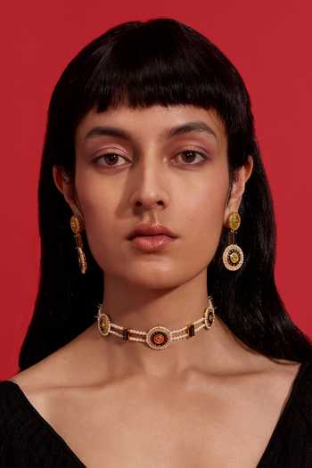 Buy Aulerth X Shivan and Narresh Numisma Stone Studded Choker Necklace ...
