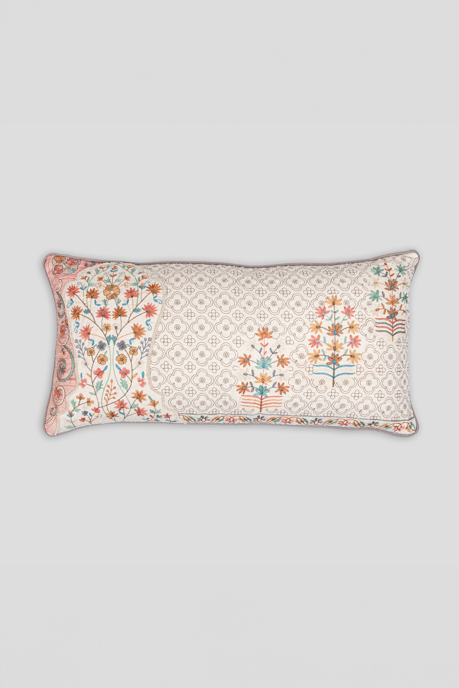 Buy Houmn Ravel Embroidered Rectangle Cushion Cover Online | Aza Fashions