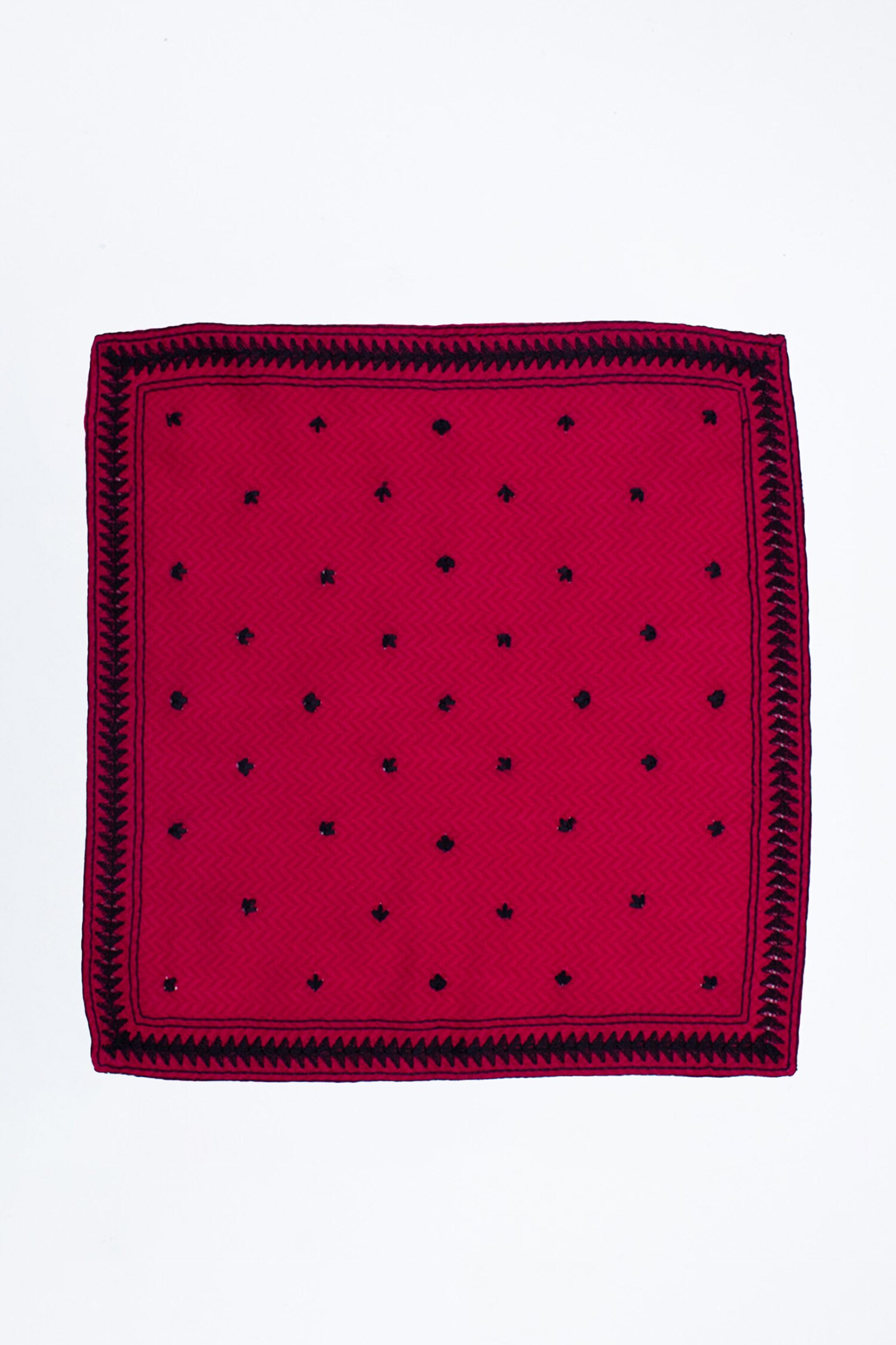 Buy Pink Handcrafted Embroidered Pocket Square by S&N by Shantnu Nikhil ...