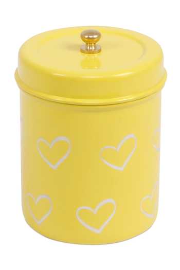 Living With Elan Heart Pattern Canister