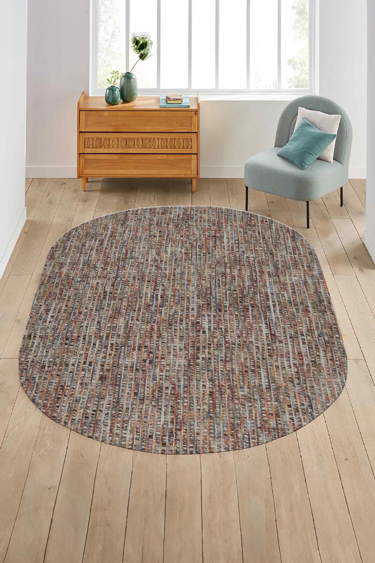 Buy Kaleen India Sunset Handwoven Oval Rug Online | Aza Fashions