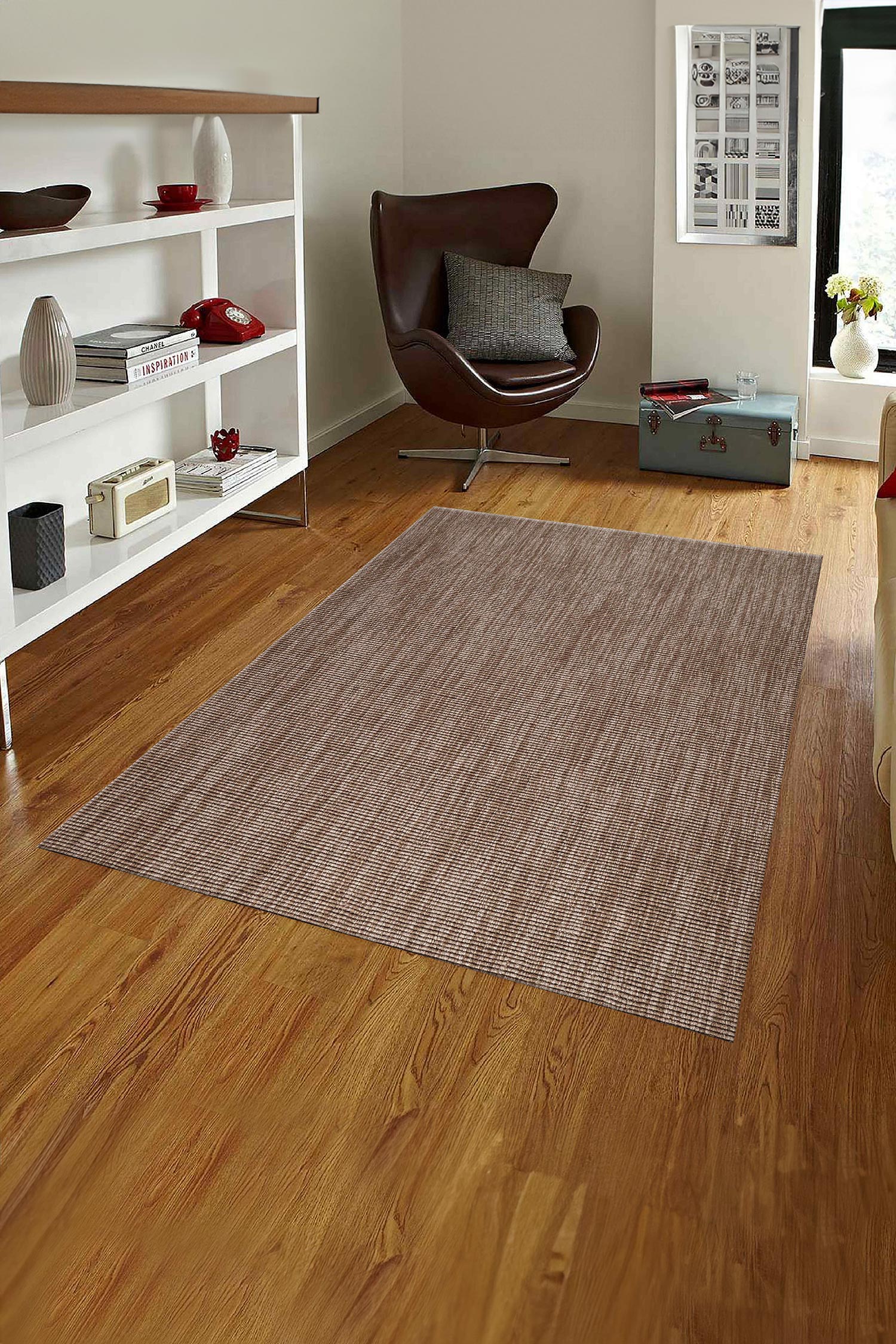 Buy Kaleen India Mocha Square Shaped Rug Online | Aza Fashions