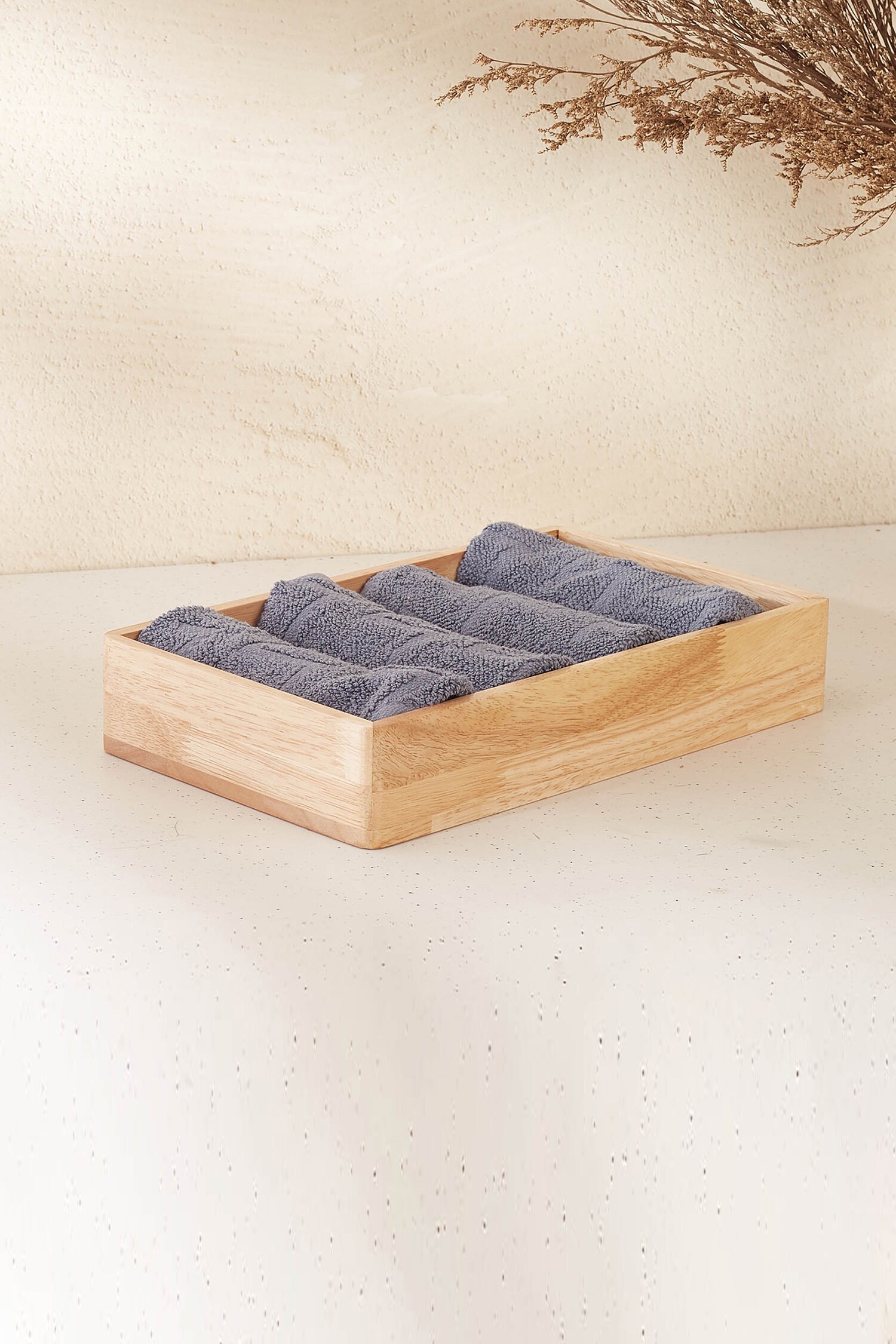 Mason Home Natural Wood Textured Tray