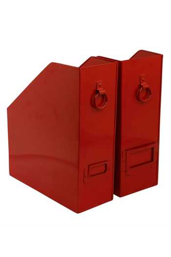 Living With Elan Storage File And Magazine 2 Pcs Rack Holder Set