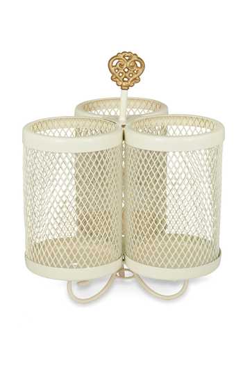 Living With Elan Round Shaped 3 Section Cutlery Holder