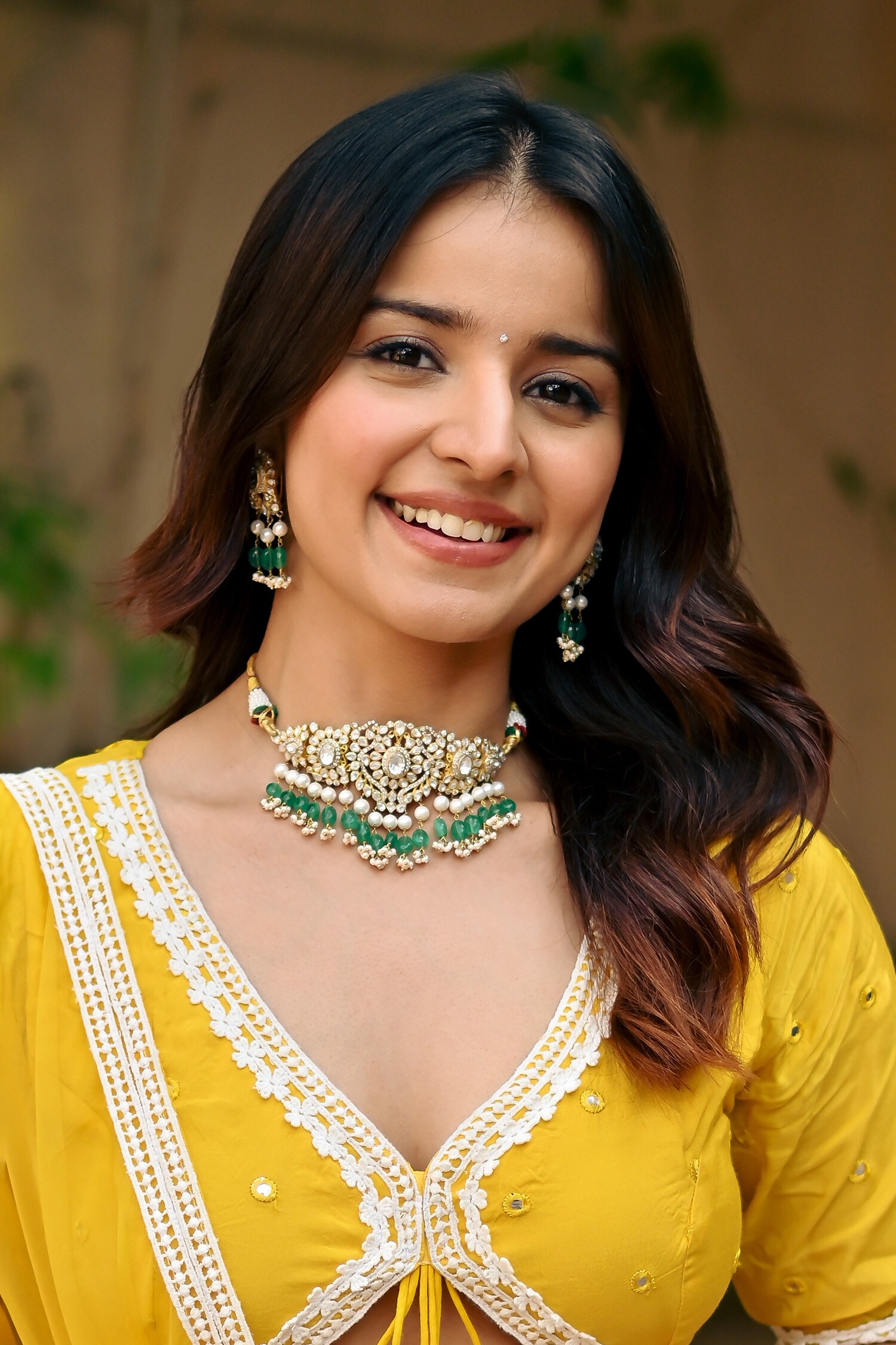 Buy Gold Plated Moissanite Polki Floral Cut Work Stone Embellished ...