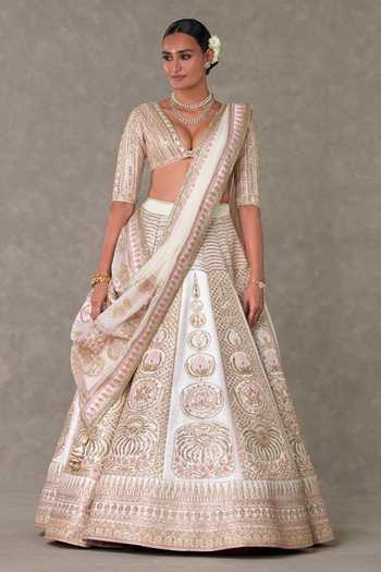 Buy Masaba Ivory Bagh E Bahar Embroidered Lehenga Blouse Set Online ...